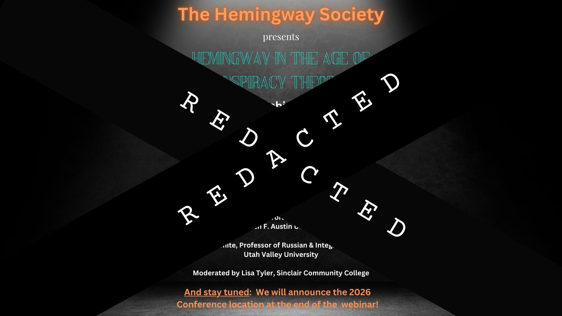 Hemingway Society Webinars & Virtual Parties | The Hemingway Society